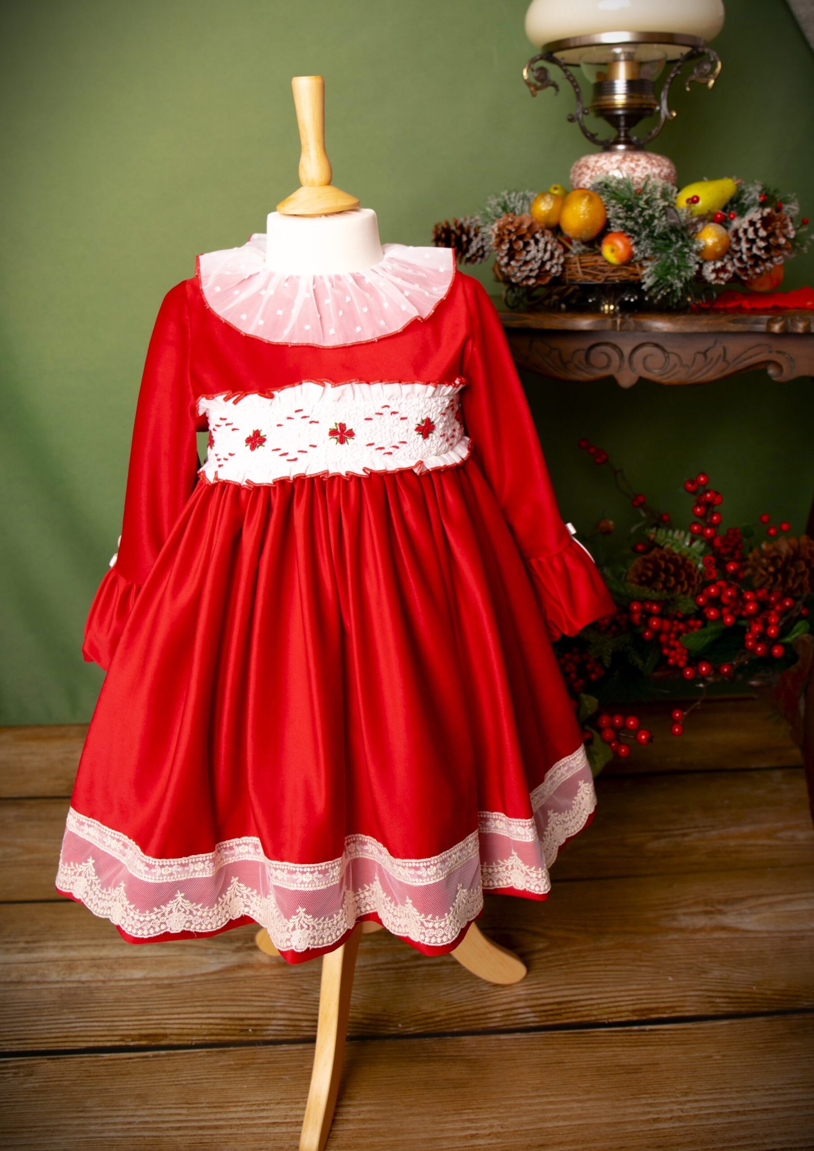 Handmade Red Velvet Dress – Always Cute Kids
