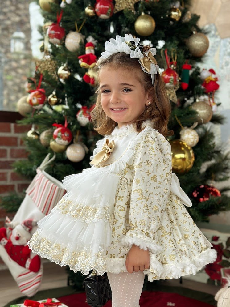 Luxury Christmas Ruffle dress – Always Cute Kids